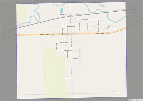 Map Of Leaf River Village Thong Thai Real