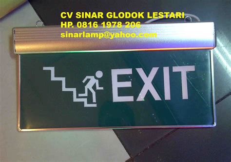 Lampu Emergency EXIT Lampu EXIT Tangga