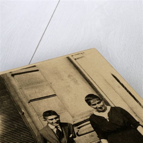 Franz Kafka With His Sister Ottla Before Oppelt House In Prague Posters And Prints By Anonymous
