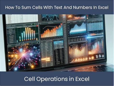Excel Tutorial How To Sum Cells With Text And Numbers In Excel