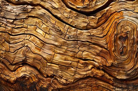 A Close Up Of A Tree Trunk With Wavy Lines Stock Image Image Of