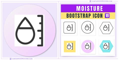 bootstrap moisture icon water droplets bi bi moisture icon code css html color button