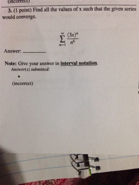 Solved Find All The Values Of X Such That The Given Series Chegg Com