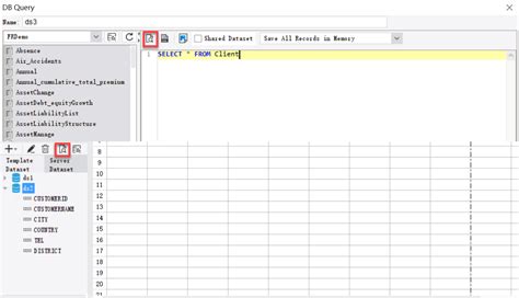 dataset finereport help document