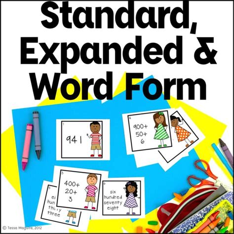 Standard Expanded And Word Form Task Cards Tales From Outside The