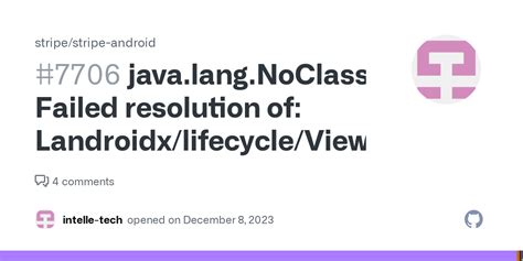 java lang noclassdeffounderror failed resolution of landroidx lifecycle viewmodelkt · issue