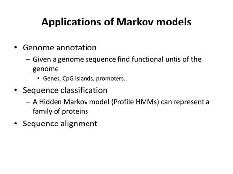 PPT Markov Models And Applications PowerPoint Presentation Free Download ID