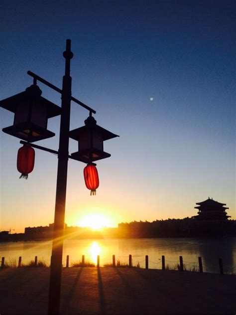 銀川靈武西湖驚現醉美夕陽多圖 每日頭條