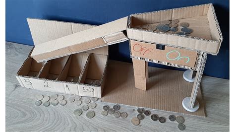 Wow An Automatic Coin Sorting Machine From Cardboard Diy Youtube