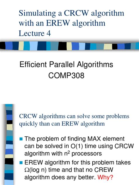 simulating a crcw algorithm pdf algorithms logarithm