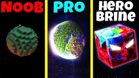 Minecraft Battle NOOB Vs PRO Vs HEROBRINE PLANETS CHALLENGE Animation YouTube