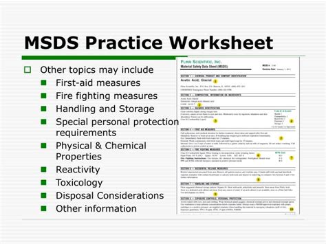 PPT How To Read A MSDS PowerPoint Presentation ID