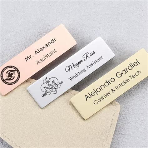 Personalized Name Badge Pins Etsy