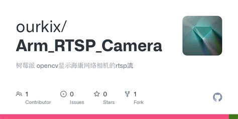 Github Ourkix Arm Rtsp Camera Opencv Rtsp