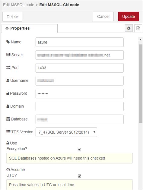 update node red contrib mssql plus v0 3 0 share your nodes node