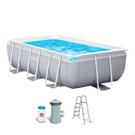 Intex Prisma Frame Rectangular Swimming Pool With Filter Swiminn