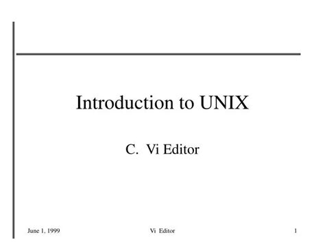 Ppt Introduction To Unix Powerpoint Presentation Free Download Id3219708