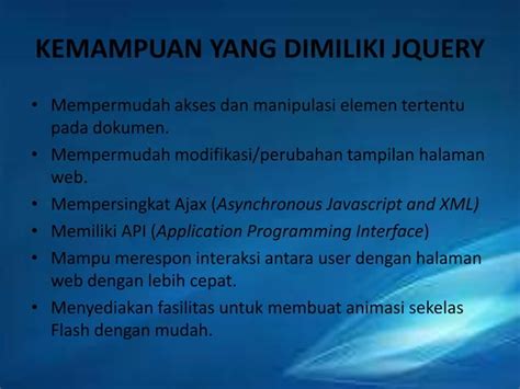 Ppt Pengenalan Jquery Ppt