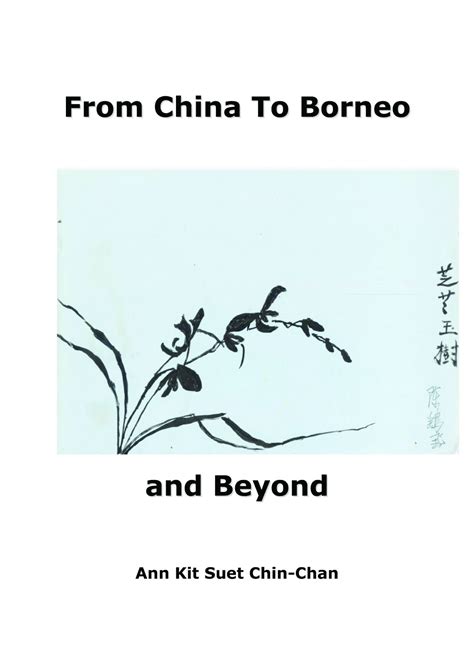 From China to Borneo and Beyond 海外华人的中国魂 从中国到南洋到更远 Who is Ann Kit Suet Chin Chan