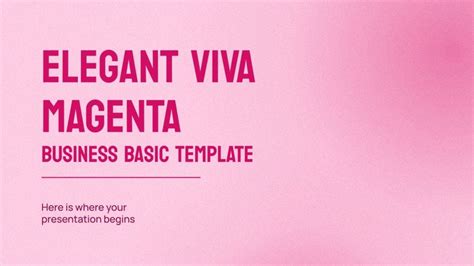elegant viva magenta business basic template