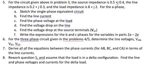 Solved For The Circuit Given Above In Problem The Chegg