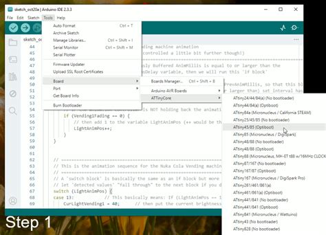 How To Flash An Attiny 25 45 Or 85 With Arduino Xnl Future Technologies