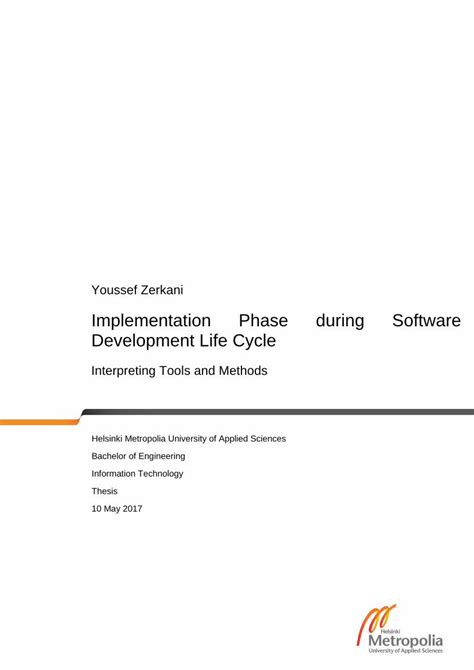 Pdf Implementation Phase During Software Development Life Cycle Dokumen Tips