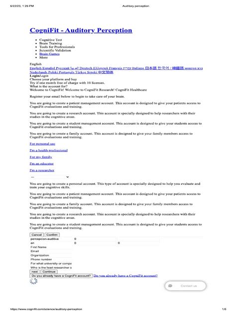 Auditory Perception Pdf