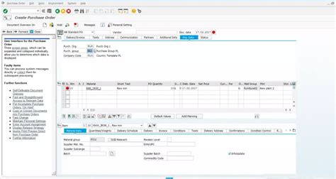 ME N Create Purchase Order In SAP