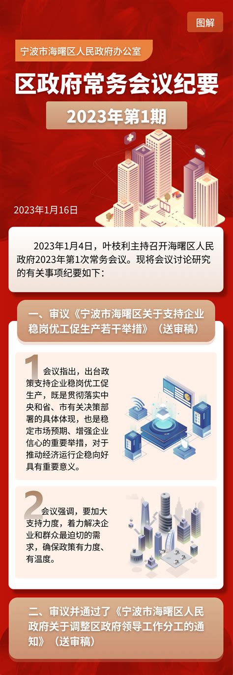 海曙区人民政府常务会议图解2023年第1期