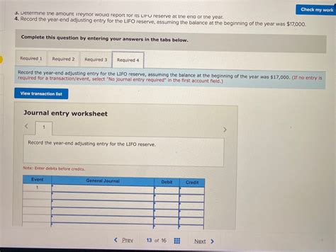 Solved Exercise 8 19 Algo Perpetual FIFO Adjusted To Chegg Com