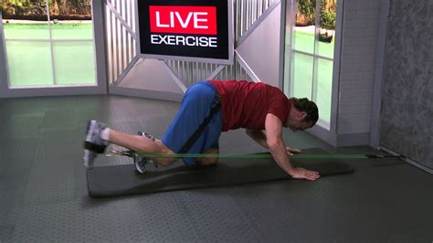 Donkey Kick With Resistance Bands Glute Exercise With Resistance