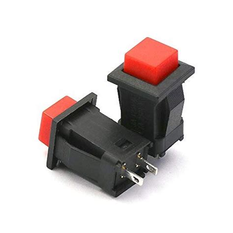 DS 429A Red Self Locking Push Button Switch
