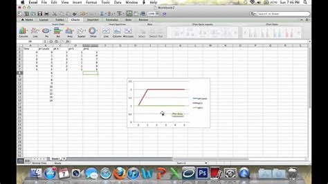 how to create a quick line graph on microsoft excel mac youtube