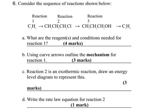 [solved] 6 Consider The Sequence Of Reactions Shown Below Reaction Course Hero
