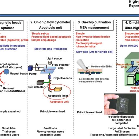 Comparison Of Four Typical Cell Sorting Technologies Download Scientific Diagram