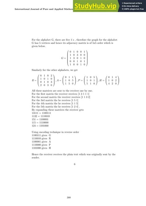 An Application Of Graph Theory In Cryptography Pdf