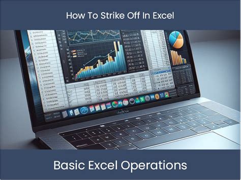 Excel Tutorial How To Strike Off In Excel Excel