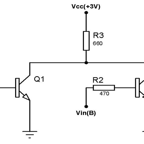 Ideal Resistor Transistor Logic Rtl Circuit Download Scientific Diagram