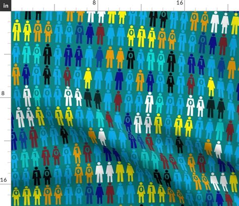 Binary Code Writing Human Fabric One World Tealback By Etsy