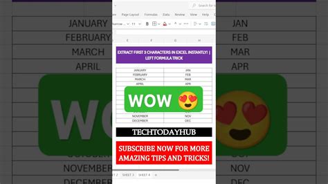 Extract First 3 Characters In Excel Instantly Left Formula Trick