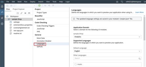 Prepare An Sap Fiori App For Translation In Web Ide Neo Environment Sap Tutorials