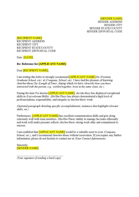 Personal Reference Letter Template Letter 28 Amazing Rental Reference