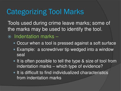 Ppt Footwear And Tool Mark Evidence Powerpoint Presentation Free