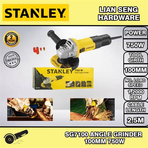 Stanley Angle Grinder Sg7100 4 100mm Lazada