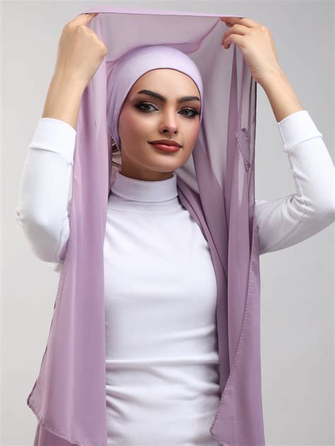 Pre Sewn Attached Magnet Hijab Amethyst Hijab Heaven Co