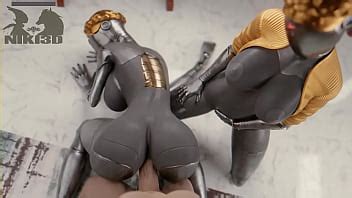 Atomic Heart Twins Catch You Taking A Peak And Destroy Dick As Punishment Complete Animation