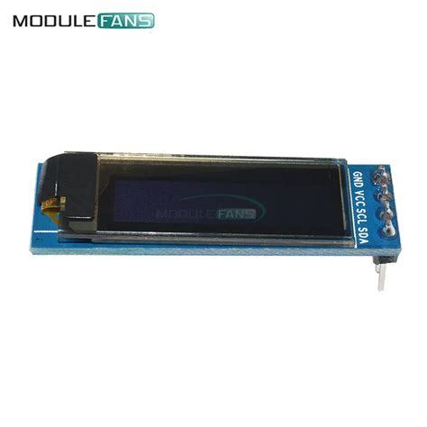 Купить 0 91 дюймов 128x32 интерфейс I2c Iic в серии синий Oled дисплей жк дисплей дисплей