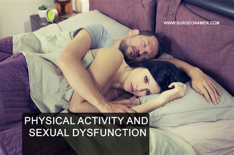 Physical Activity And Sexual Dysfunction