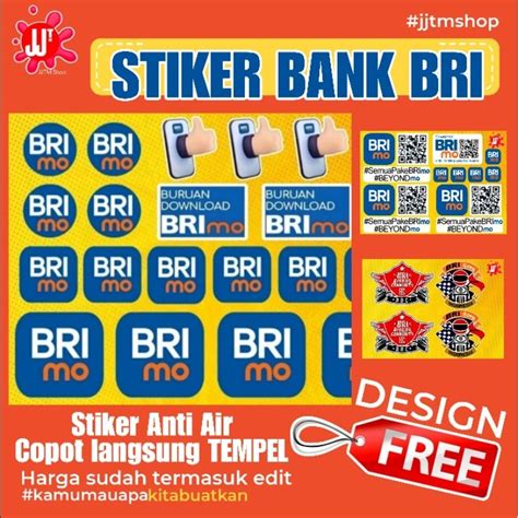 Jual Stiker Brimo Sticker Custom Shopee Indonesia